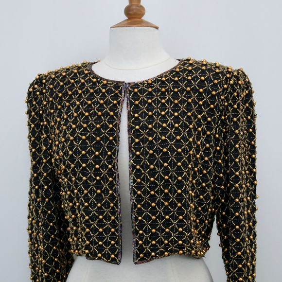 JASDEE | Jackets & Coats | Jasdee Vintage Bolero Jacket Hand Work ...